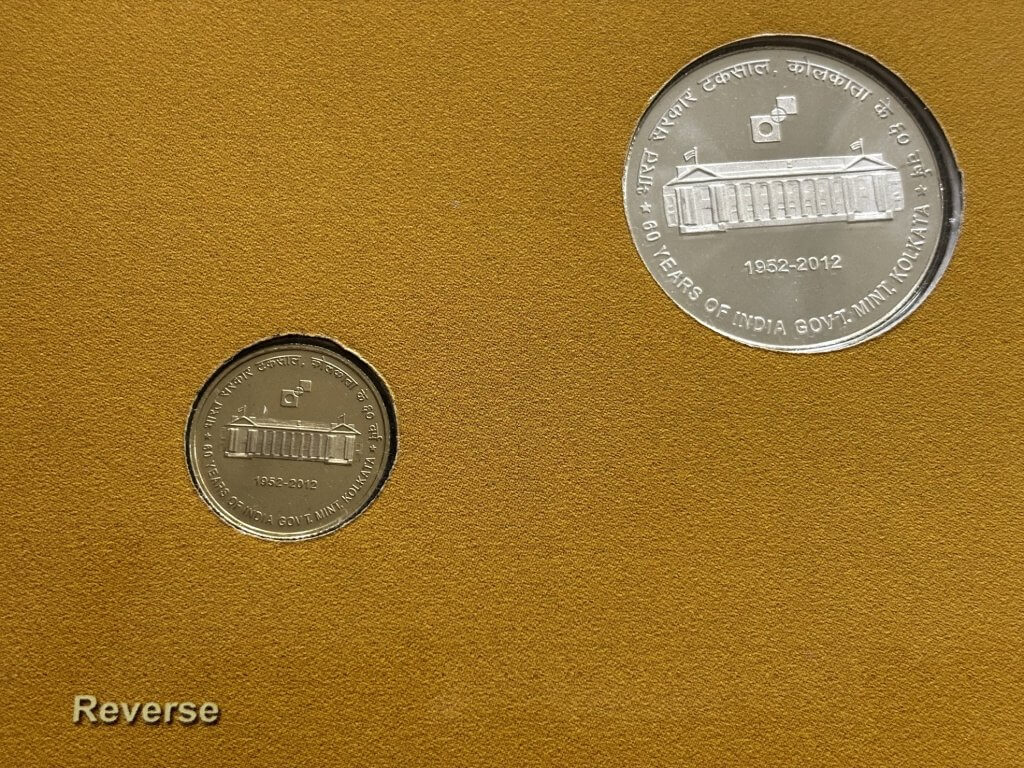 UNC – 60 YEARS OF INDIA GOVERNMENT MINT KOLKATA – India Government Mint
